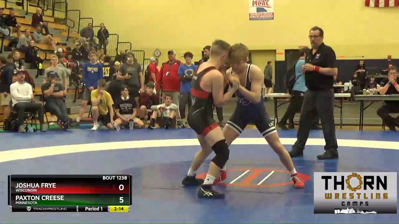 Junior Men 120 Joshua Frye Wisconsin Vs Paxton Creese Minnesota - YouTube