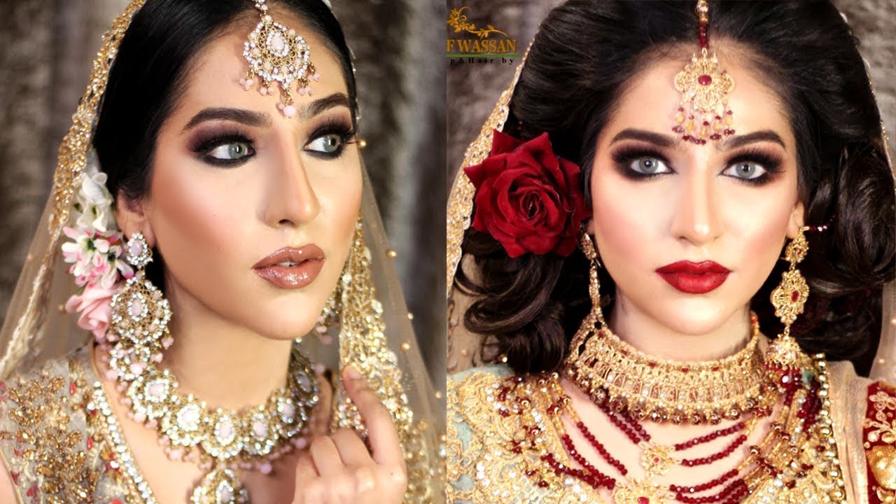 2 different bridal makeovers - YouTube
