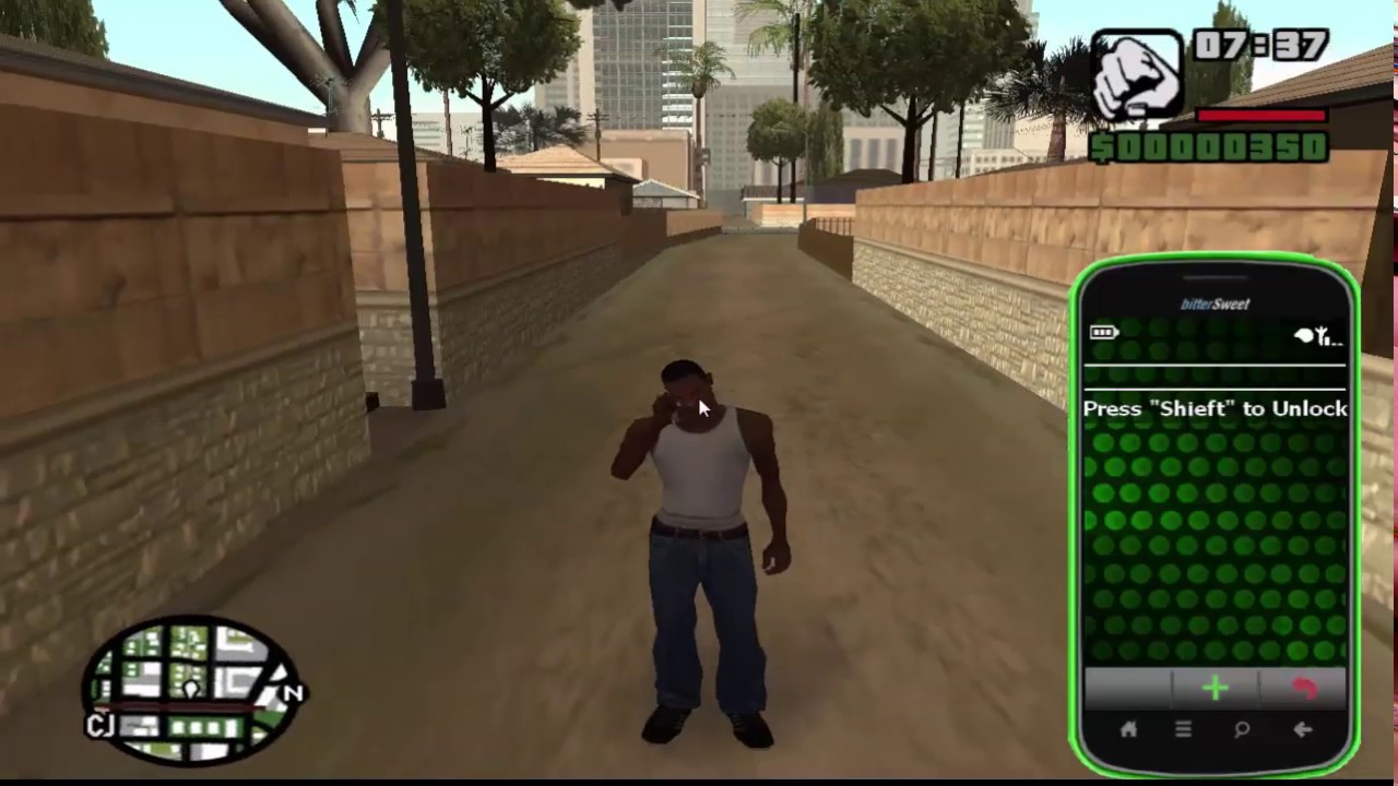 Gta san andreas Franklin İnteractive Phone mod I Tanıtım - YouTube