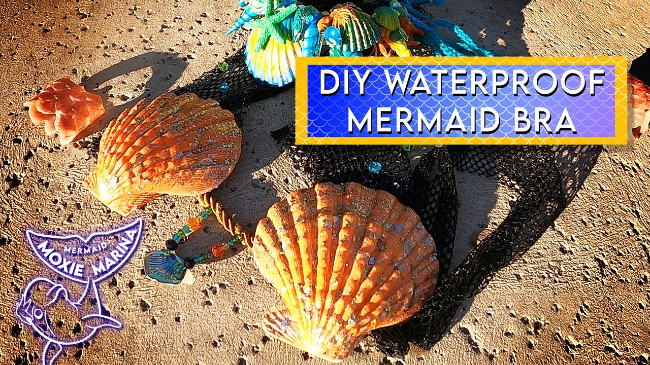DIY Waterproof Mermaid "Bra" - The Bra Free Method - YouTube