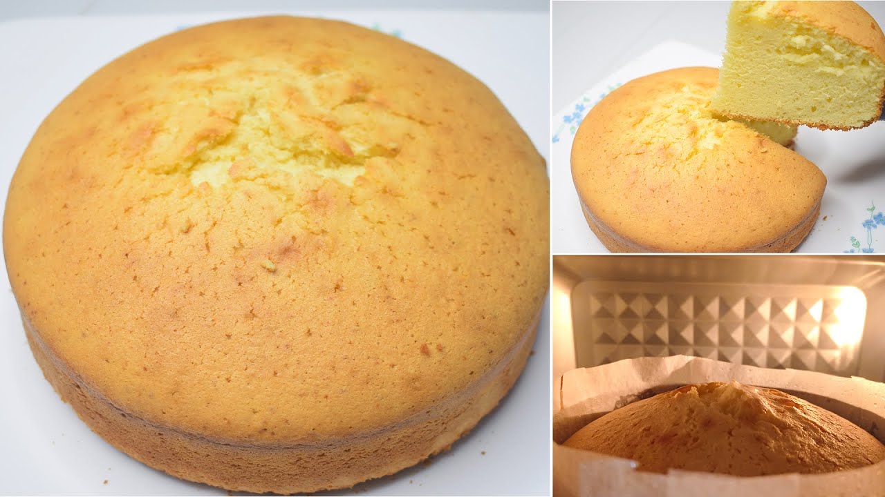 Soft Butter Plain Cake || Easy Vanilla Cake Recipe || Basic Plain ...