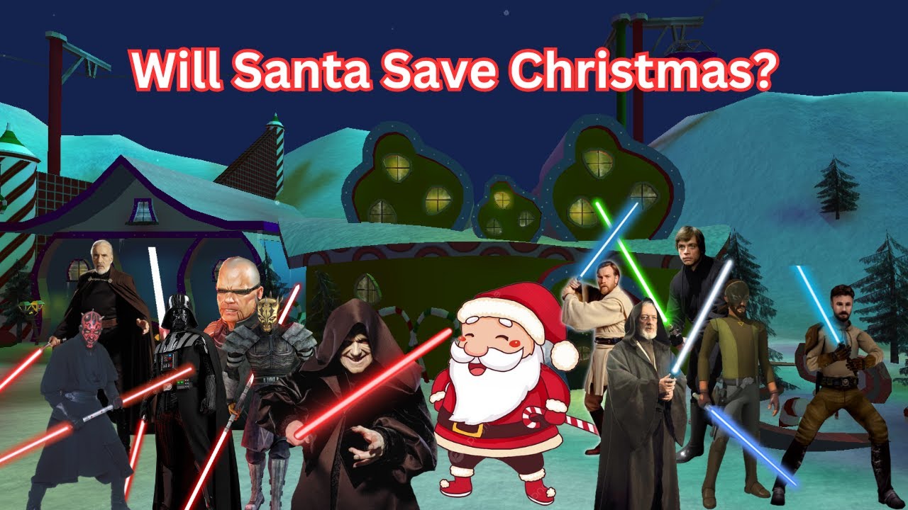 Star Wars Movie Duels- Santa & Jedi vs Dark Siders | Merry Christmas 🎄🎄 ...
