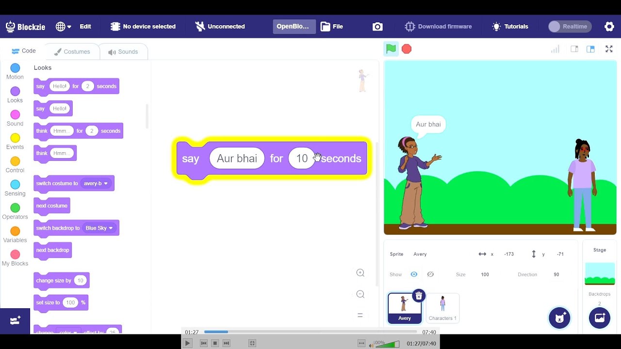 Look Blocks - Block Coding (ब्लॉक कोडिंग में लुक्‌ ब्लॉक) - YouTube