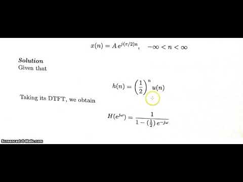 LTI system analysis using DTFT 2 - YouTube