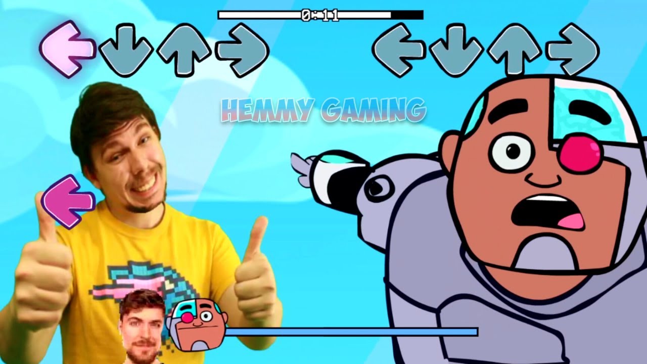 FNF Look, It's a Birdie But Attack of the Killer Beast MEME vs Cyborg ...