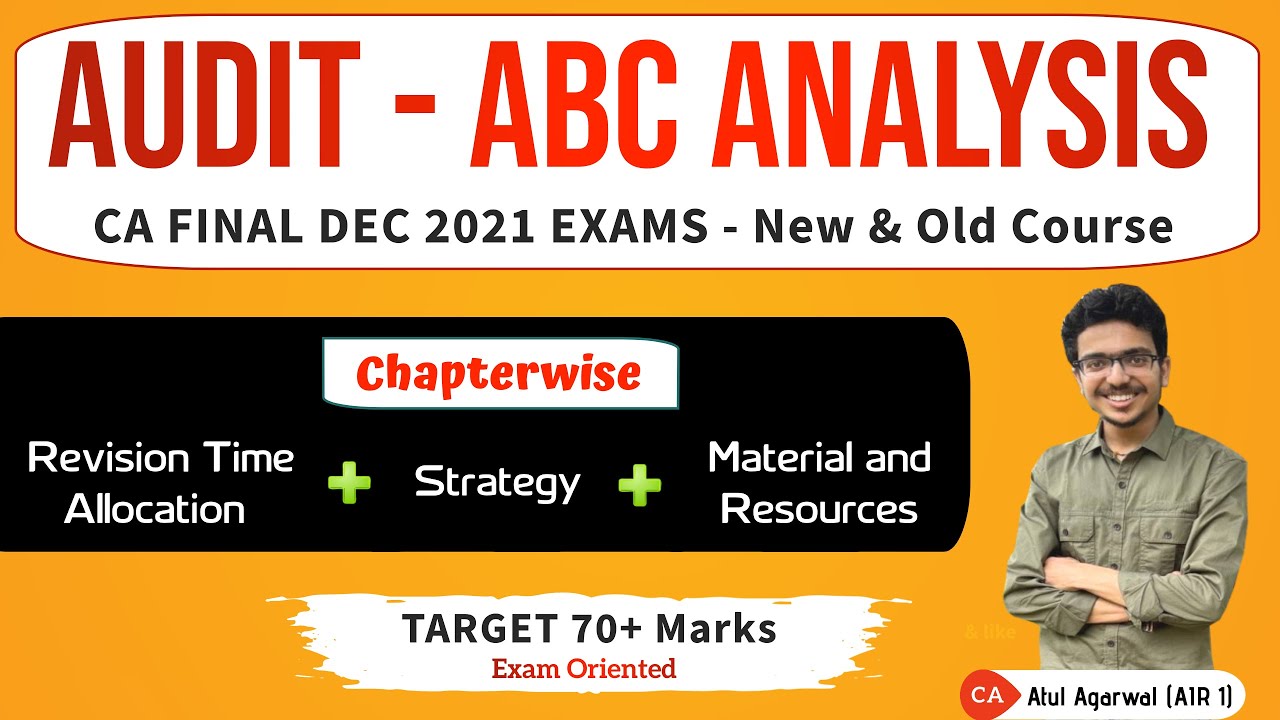 AUDIT ABC Analysis - CA Final DEC 21 Exam | Detailed Strategy & Time ...
