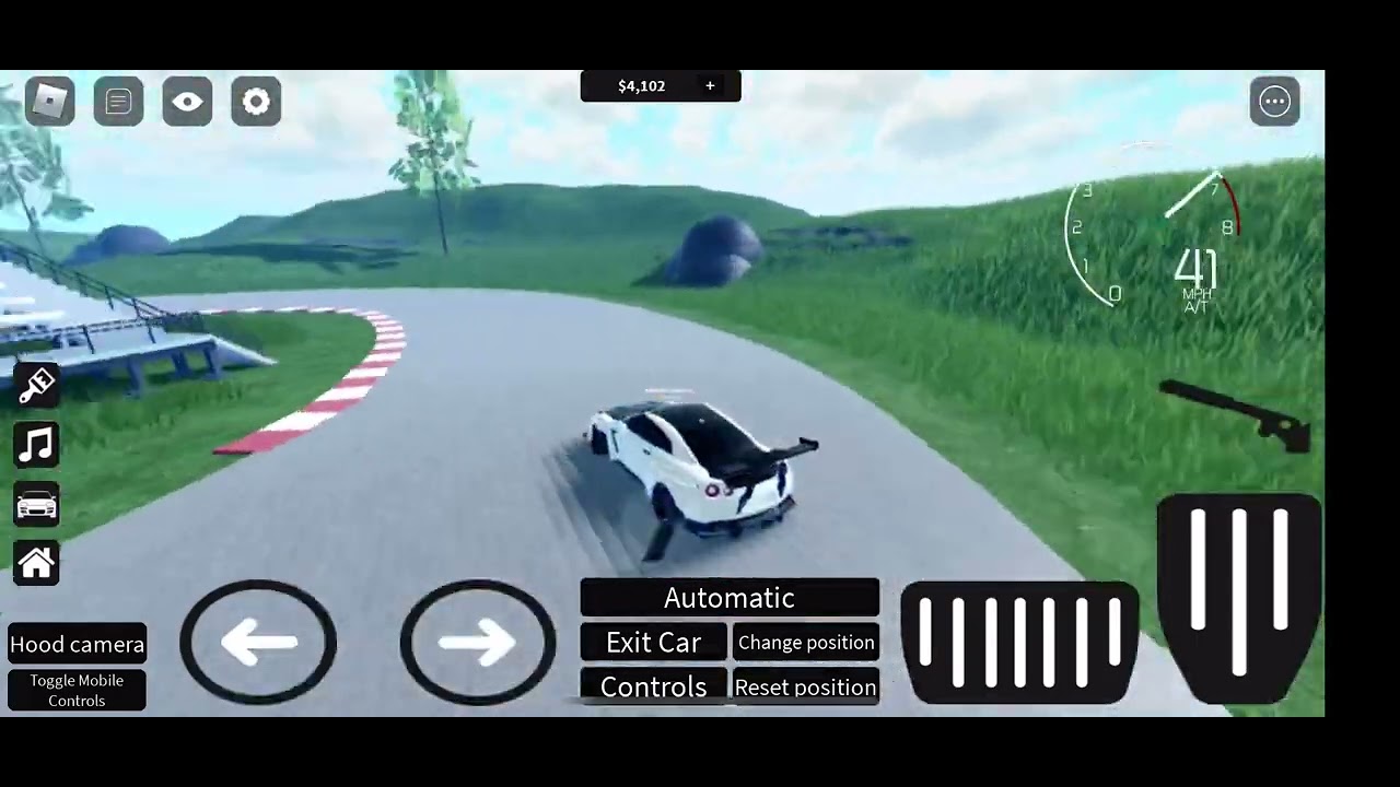 drifting in a nissan gtr ( drift paradise roblox ) - YouTube