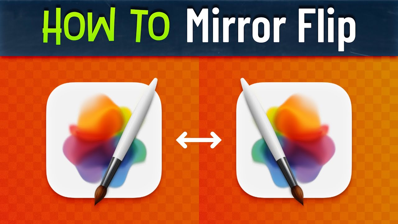 How To Mirror Flip Image in Pixelmator Pro on Mac - YouTube
