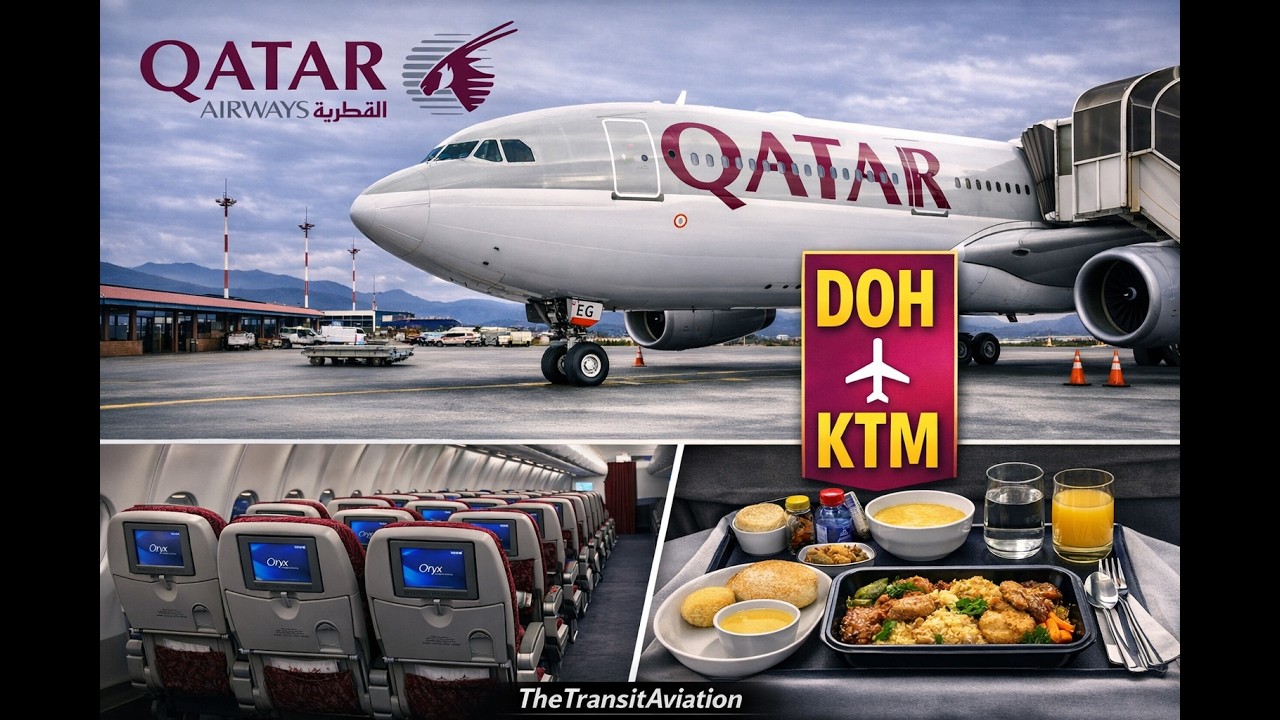 Flight Review - Qatar Airways (QR 650) | DOH - KTM | Economy Class ...