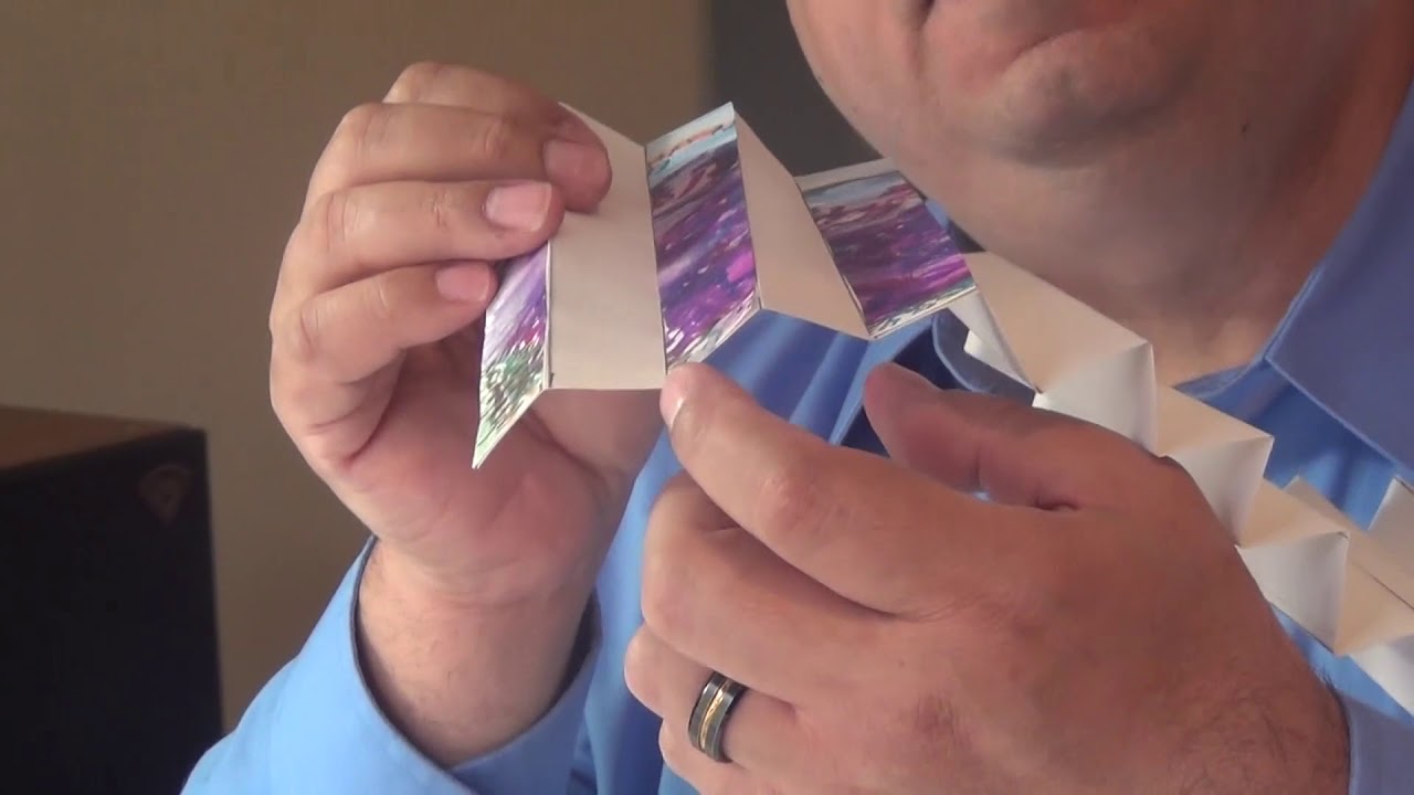 Part 5: Agamograph cutting and gluing the first picture - YouTube