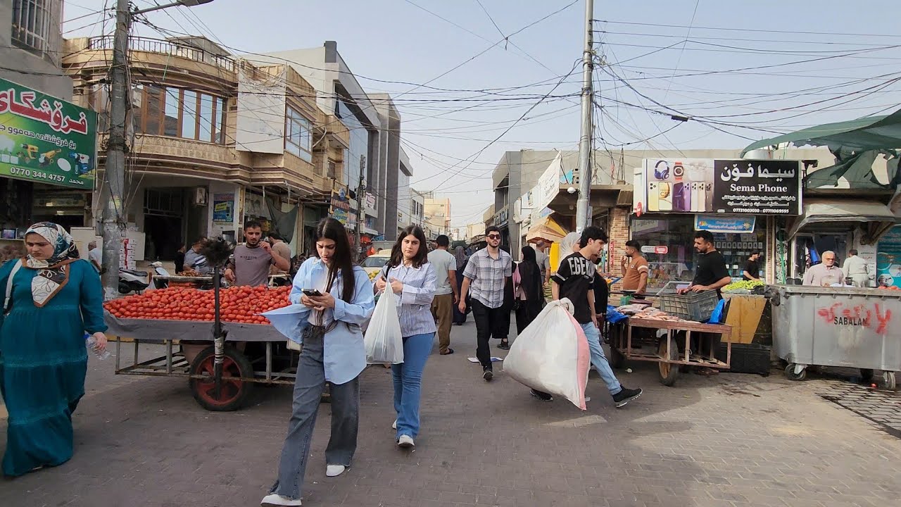 Kalar city center walking tour 4k 60fps | Kurdistan - YouTube
