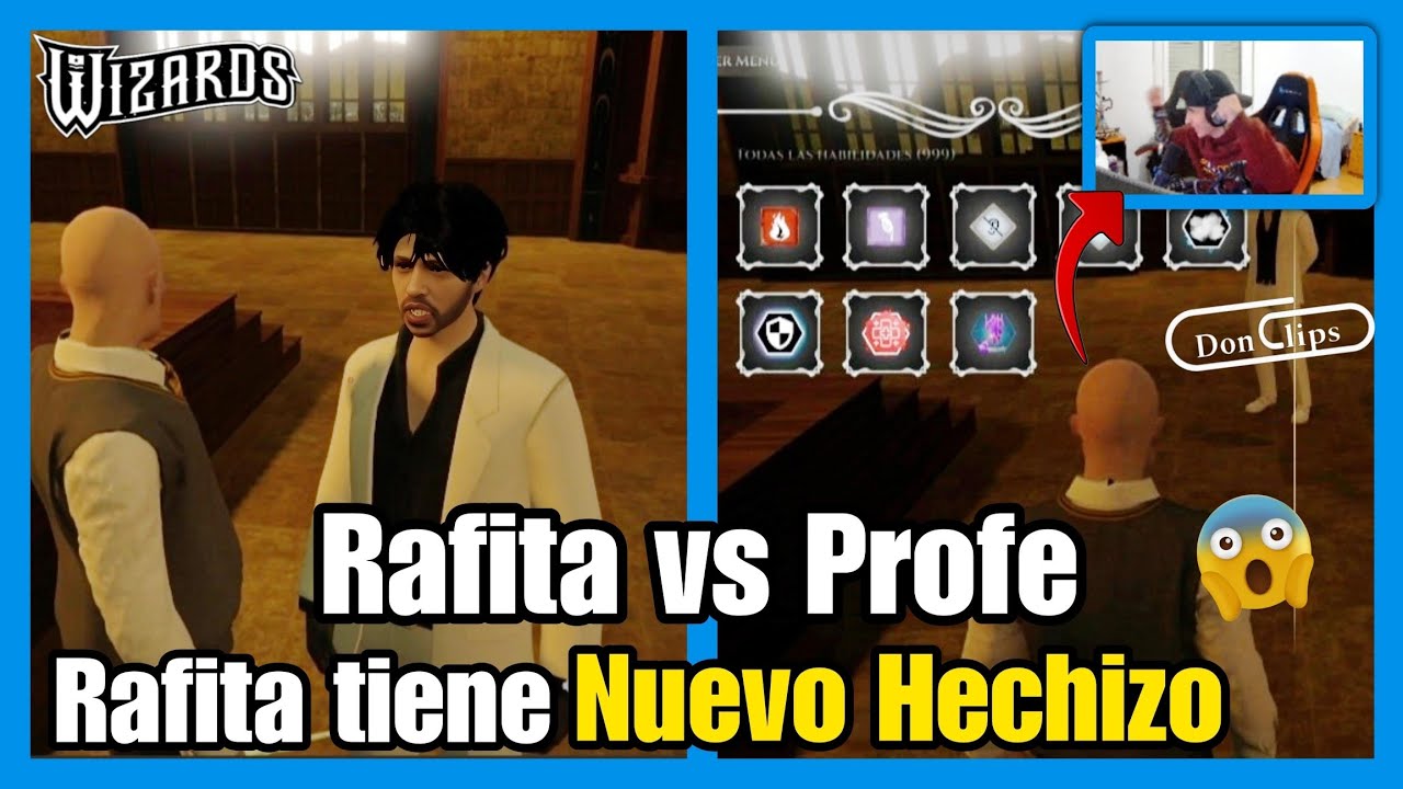 Calamardo (Rafita) TIENE NUEVO HECHIZO se lo va ENSEÑAR A Halfonso(Nexxuz) RAFA vs PROFE Wizards ...
