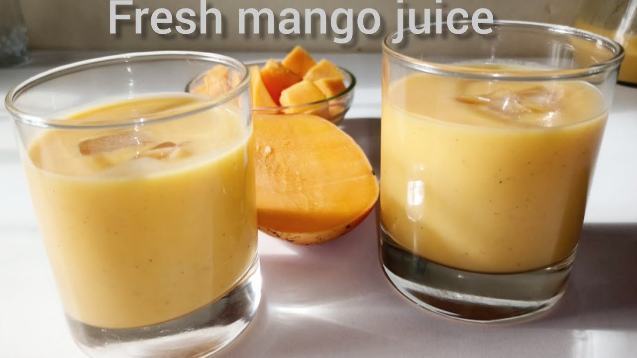 FRESH MANGO JUICE WITH GINGER & CARDAMOM// Juisi ya maembe,iliki na ...