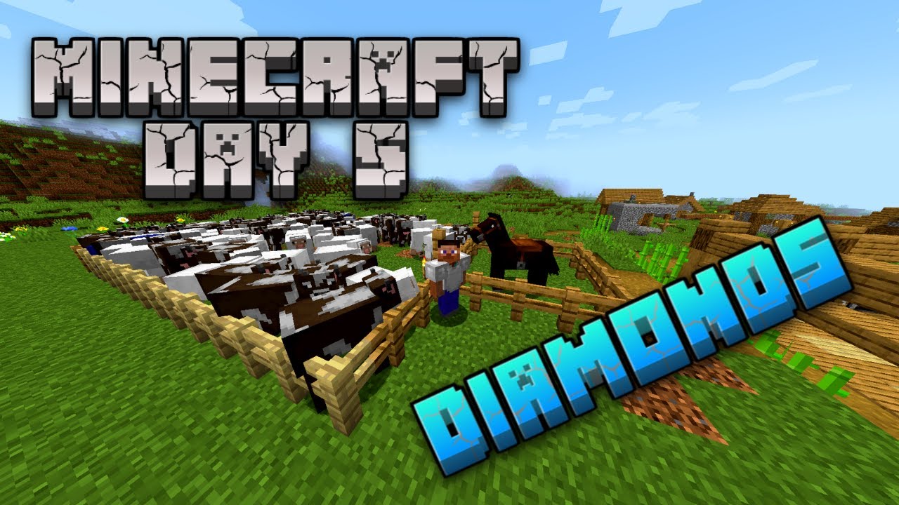 Building Farms and Strip Mining in Minecraft | Survival (#5) - YouTube