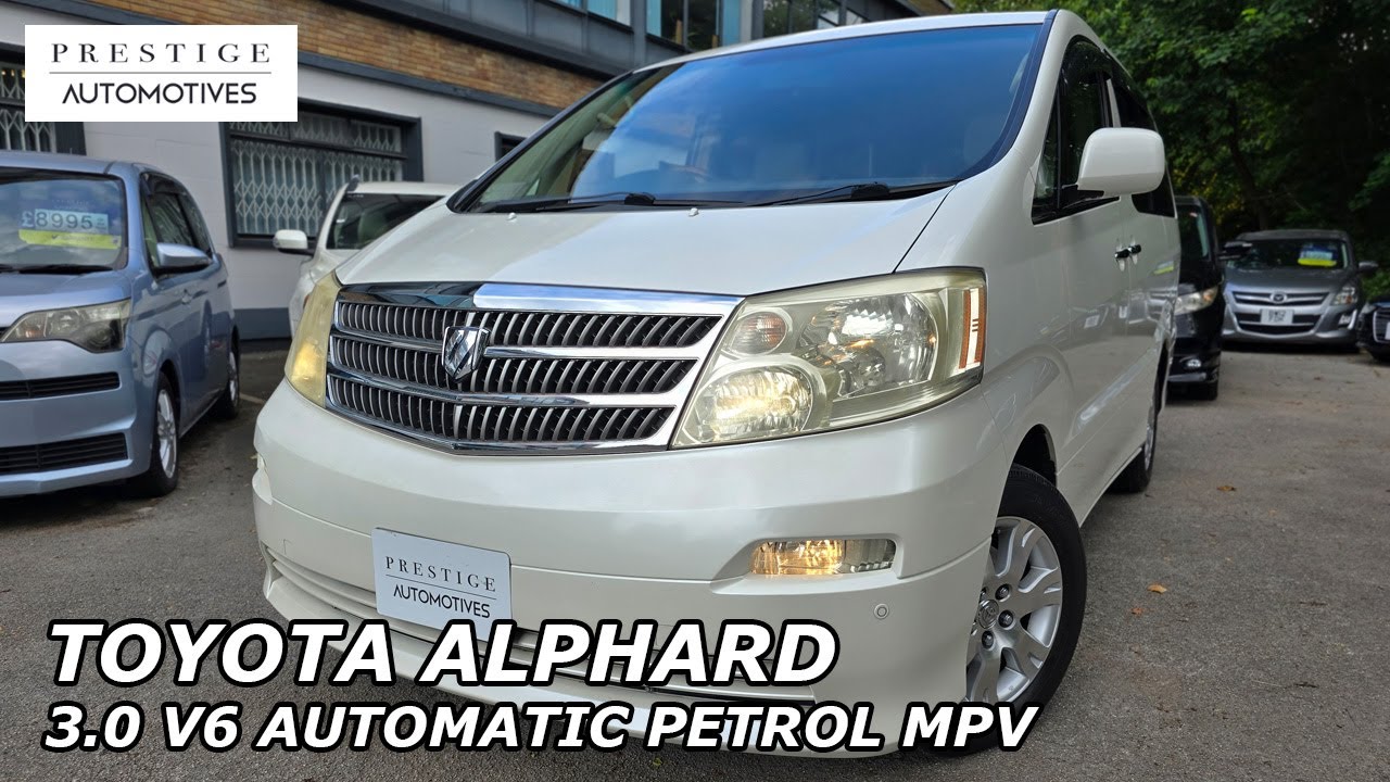 TOYOTA ALPHARD 3.0 V6 AUTOMATIC PETROL 8 SEATER MPV PEARL WHITE POWER ...
