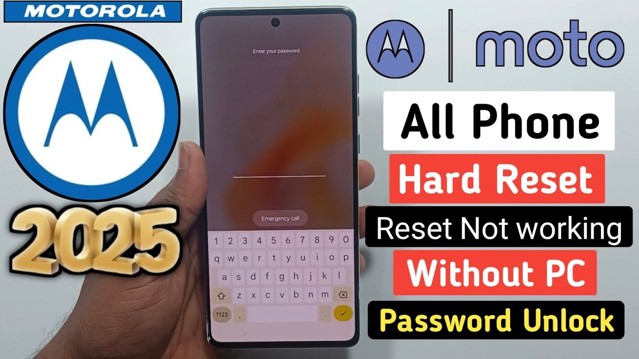 Motorola Moto Remove Password PIN Pattern Lock | Hard Reset/Factory ...