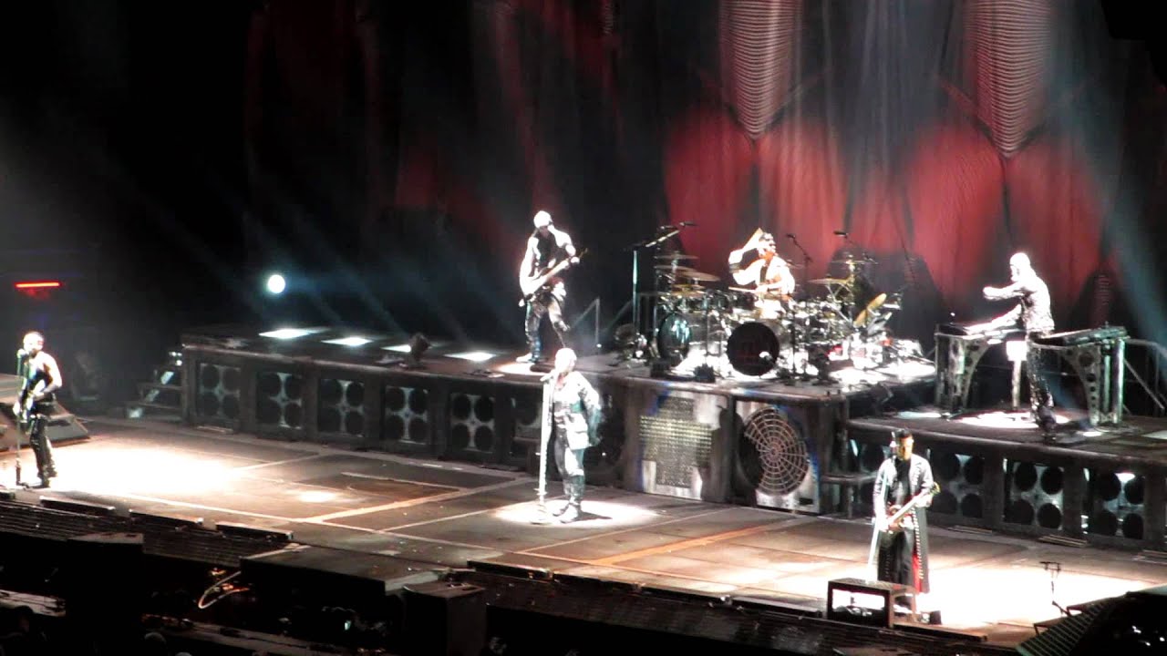 Rammstein, pyrotechnics on the stage floor - YouTube