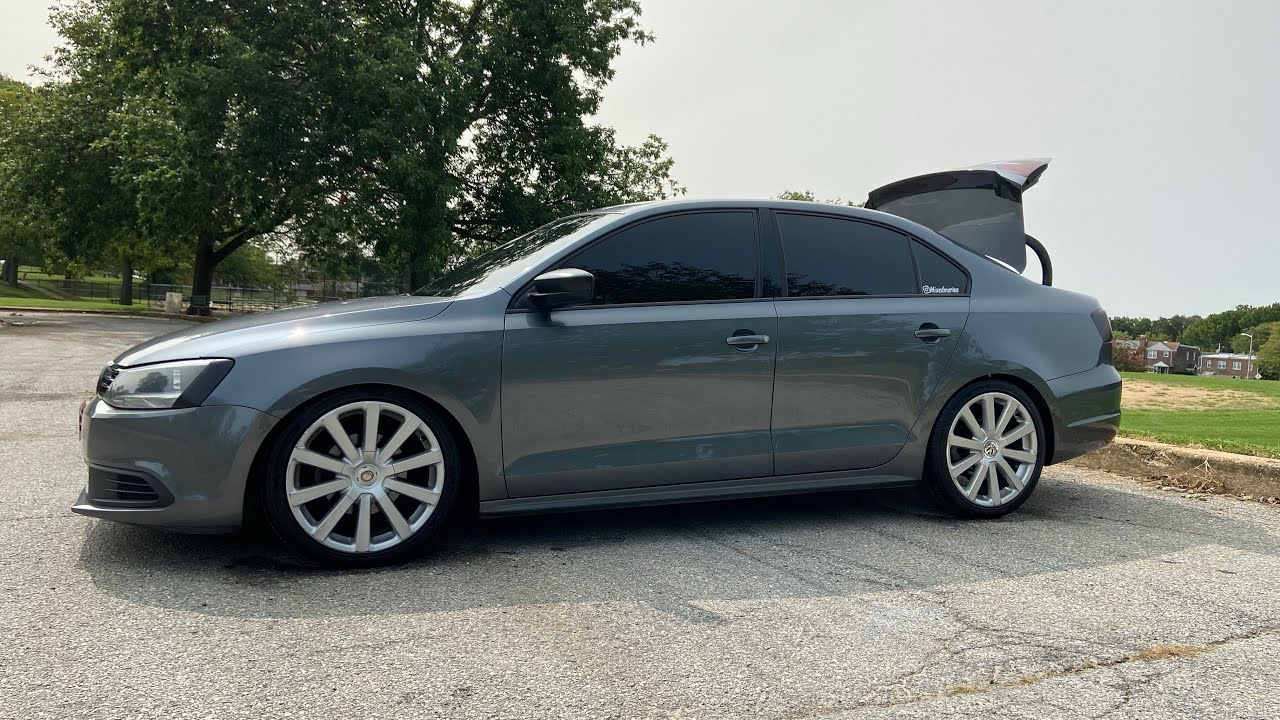 My 2013 Jetta S lowered on raceland coilovers!! - YouTube