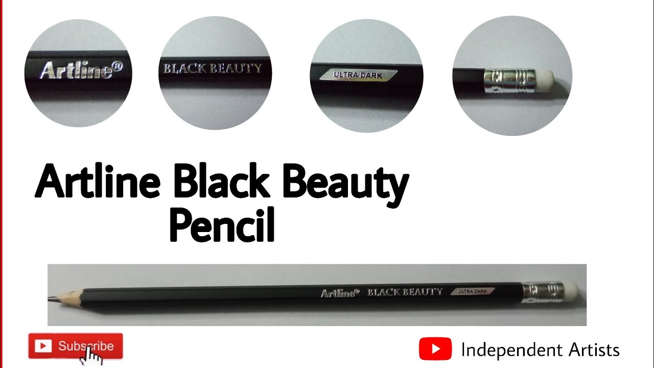 Artline Black Beauty Pencil Review || Ultra Dark || Graphaite pencil ...