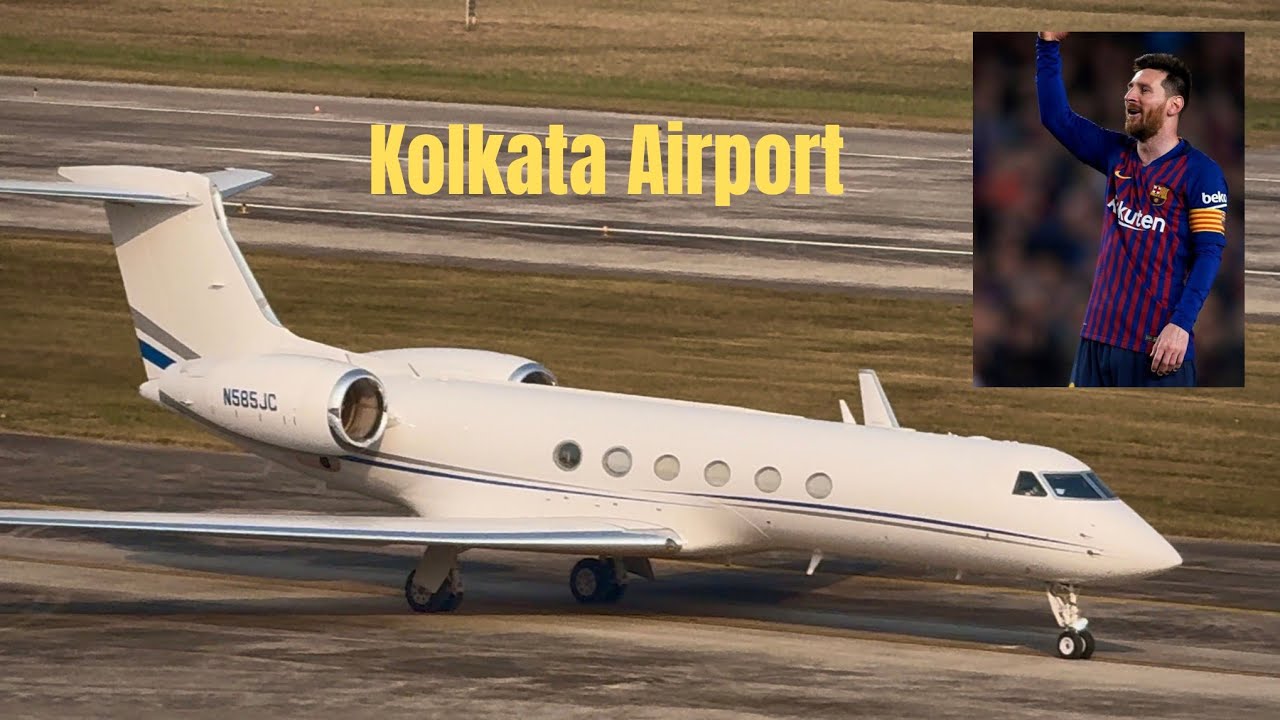 Lionel Messi private jet take off from Kolkata Airport/Kolkata/aviation ...
