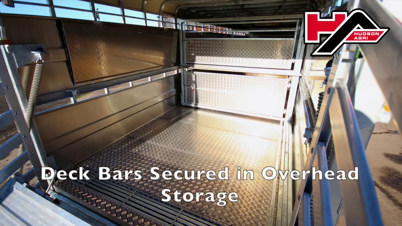 Hudson Agri Trailer Sheep Deck System - YouTube