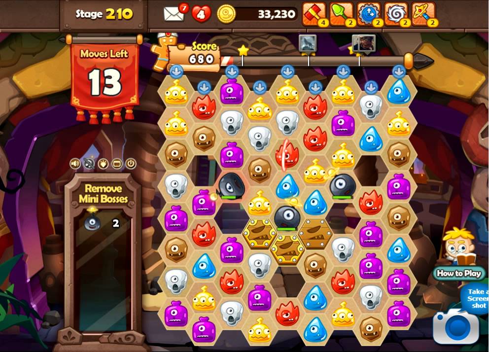 Monster Busters hexa blast level 210 - YouTube