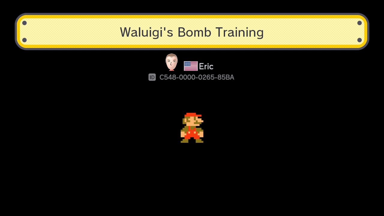 Super Mario Maker - Waluigi's Bomb Training - YouTube