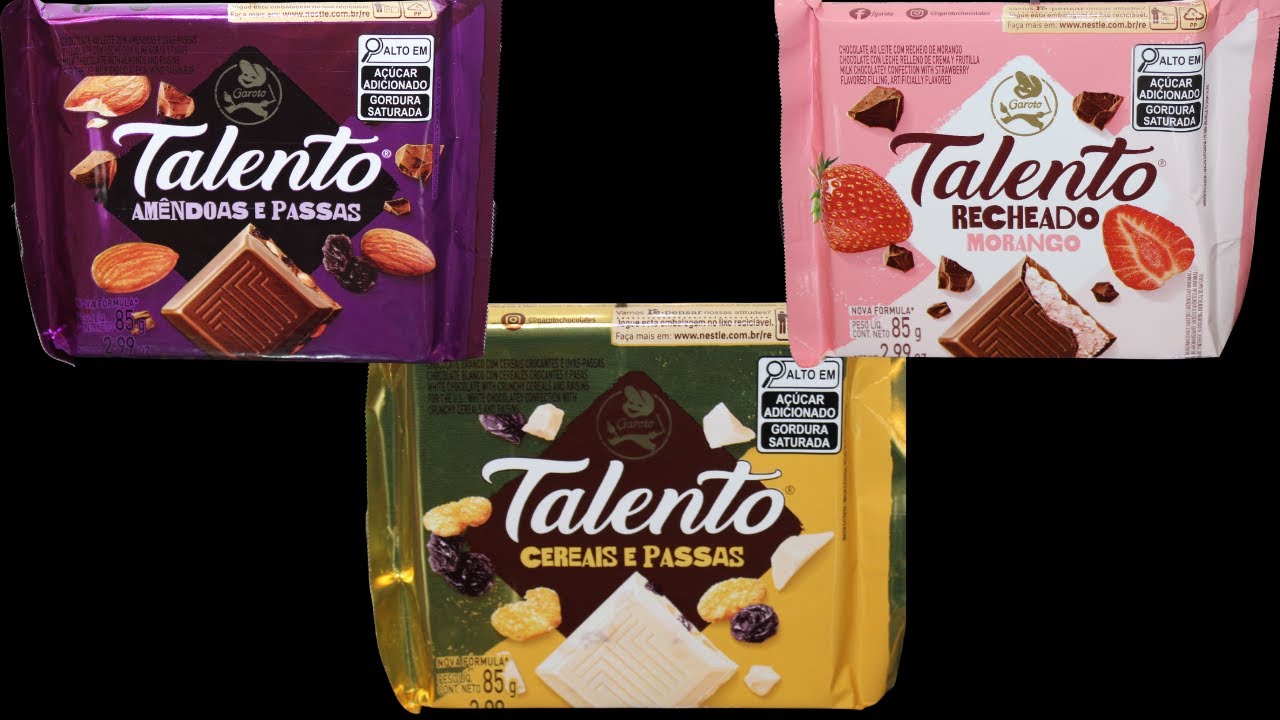Talento: Almonds & Raisins, Crunchy Cereals & Raisins and Strawberry ...
