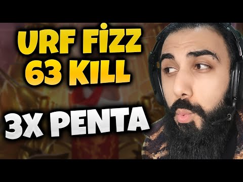 URF'TA BANA FİZZ VERMEYİN ÇILDIRIYOM!! 63 KİLL - 3 PENTA ATTIM!! | Barış Can