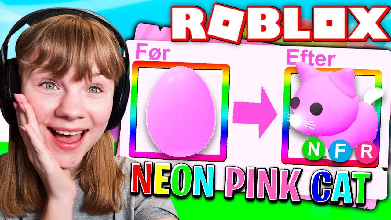 Åbner *PINK EGG* og får *NEON PINK CAT*! | Dansk Roblox: Adopt Me med ...