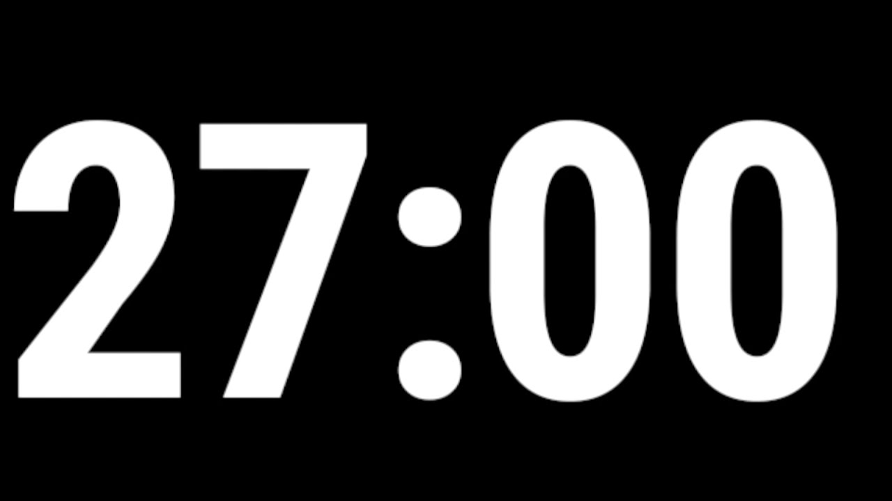 27 Minute Countdown Timer | 27 Minute Timer | 27 Minute Countdown ...