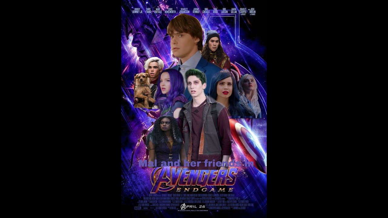 Mal and her friends in Avengers Endgame Trailer - YouTube
