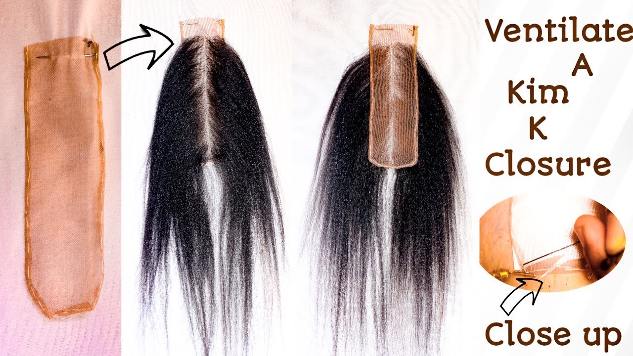 HOW TO VENTILATE A KIM K CLOSURE | DIY 2×6 CLOSURE FROM SCRATCH (Single ...