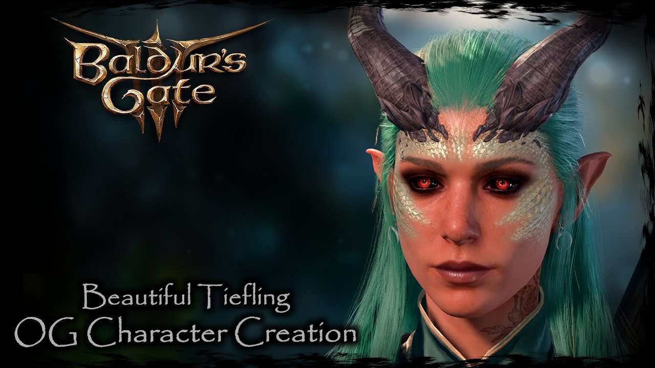 BALDUR'S GATE 3 || Beautiful Tiefling [Original Character #128 ...