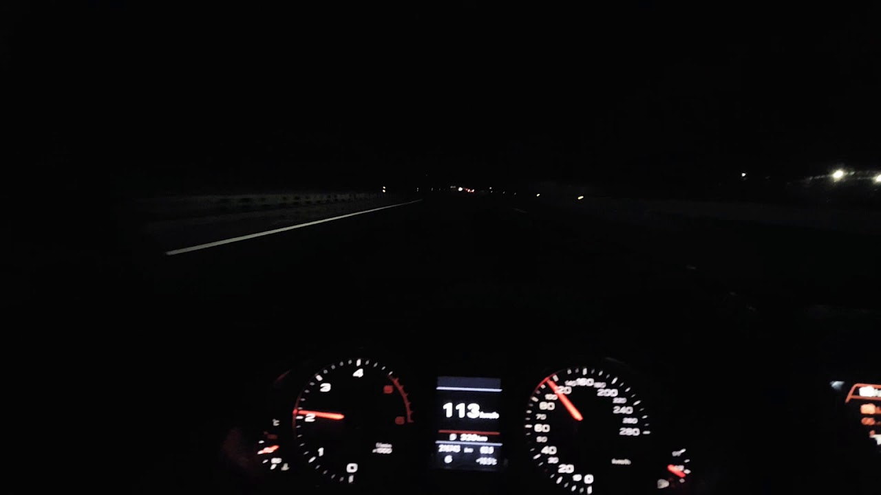 Audi a4 b8 night drive - YouTube