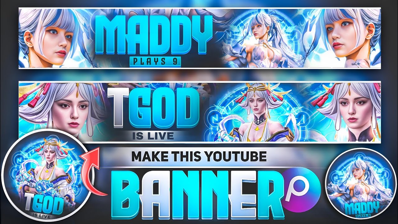 Make This Amazing YouTube/Gaming Banner In PicsArt 🔥 - YouTube