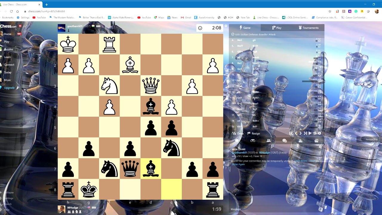 Live Chess Chess com Google Chrome 2020 05 13 19 37 13 - YouTube