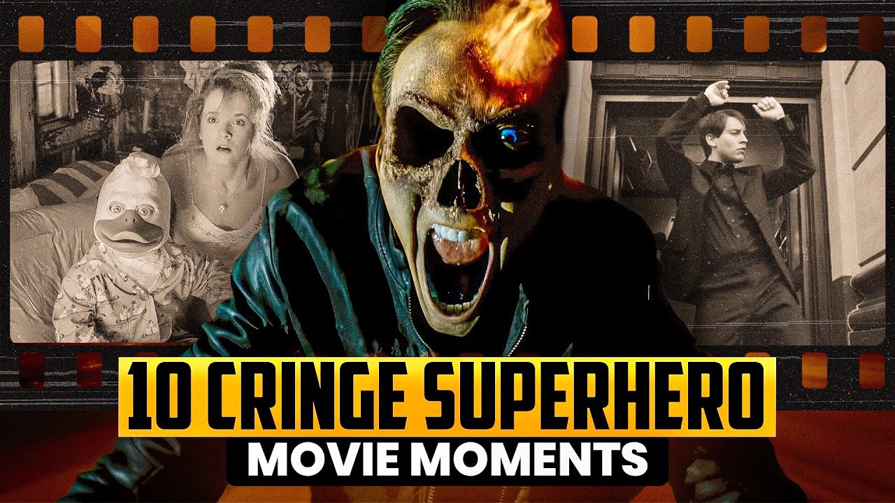 Top 10 Cringiest Superhero Movie Moments - YouTube