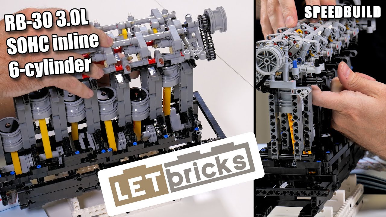Letbricks.com RB-30 3.0L SOHC Inline Six-cylinder Nissan Engine Model ...