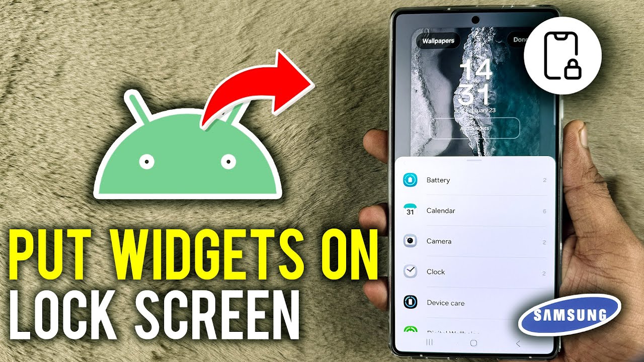 Samsung S25 Ultra How to Put Widgets on Lock Screen - Full Guide - YouTube