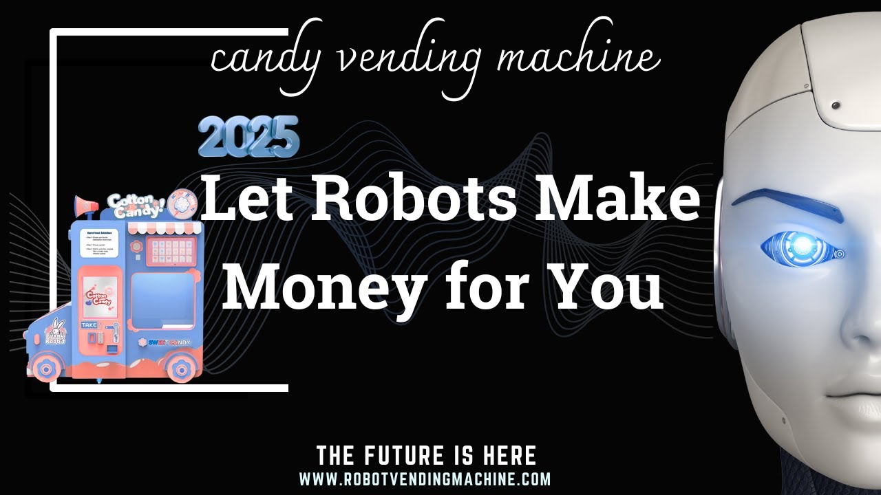 "Cotton Candy Robot Vending Machine: The Future of Sweet Treats! 🍬🤖 ...