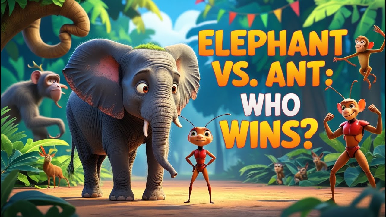 Elephant vs. Ant: A Funny Moral Story for Kids - Big Ego Meets Tiny Wit ...