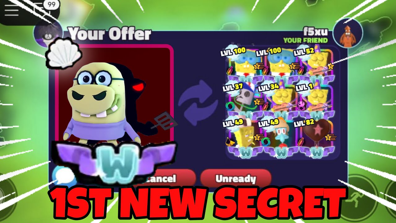 1ST NEW SECRET!? Trading Montage #7 Spongebob TD - YouTube