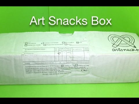 Art Snacks Box - September 2015 - YouTube