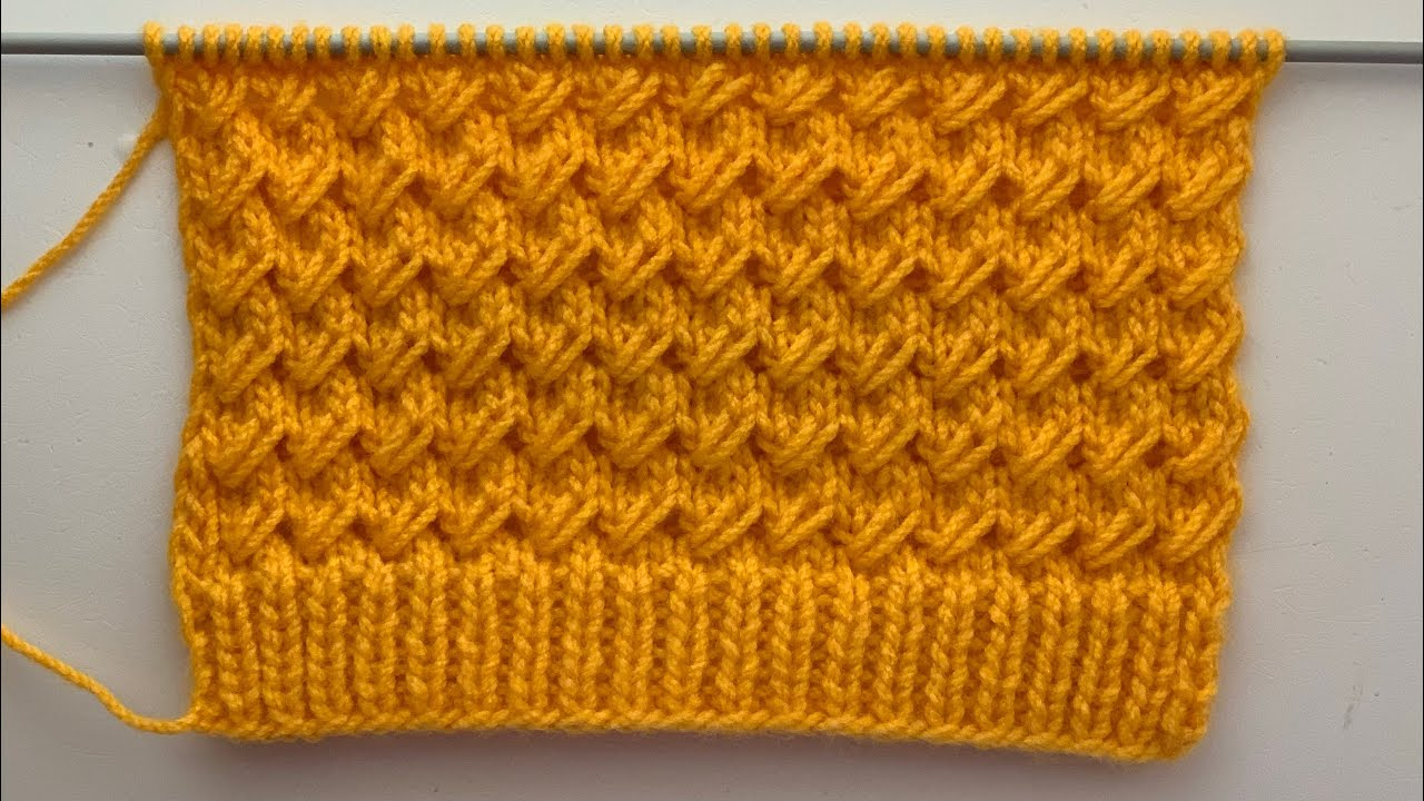 4 Rows Very Easy Knitting Pattern - YouTube