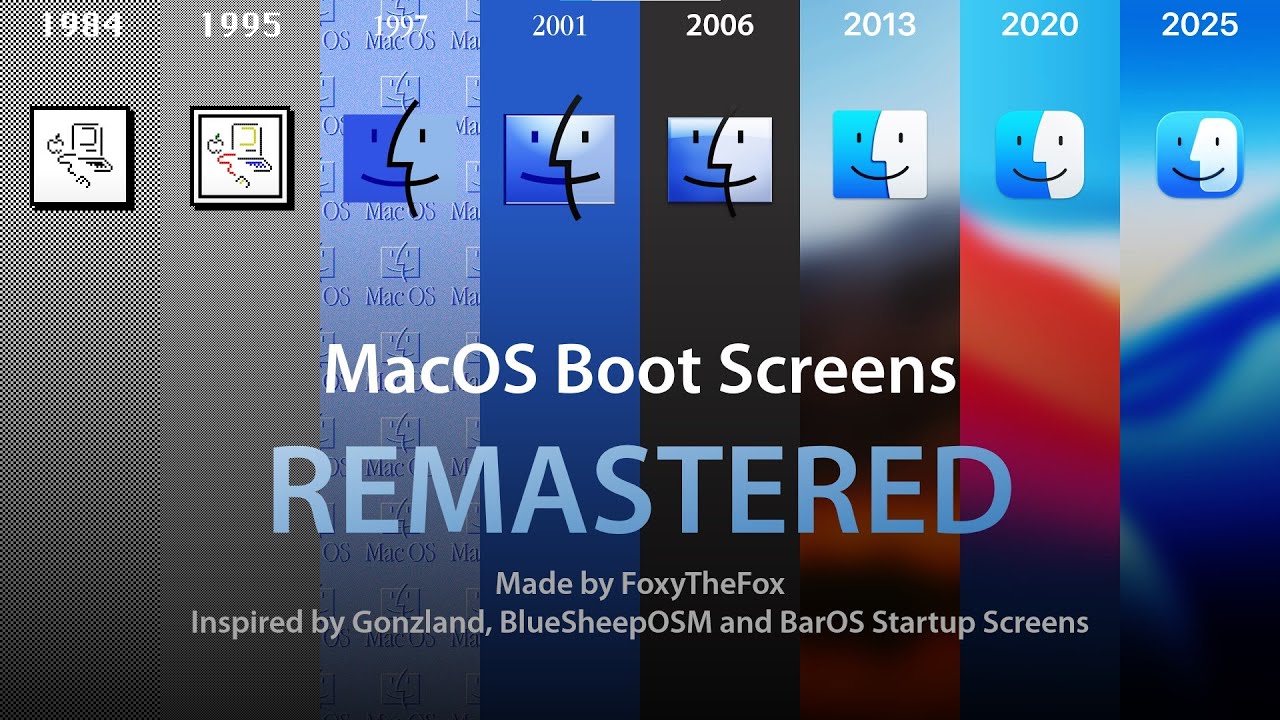 MacOS Boot Screens REMASTERED - Sequel to Windows Boot Screens ...