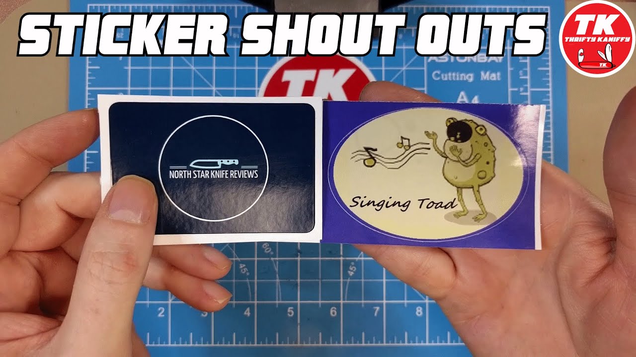Sticker Shout Outs - Singing Toad & North Star Knife Reviews - YouTube