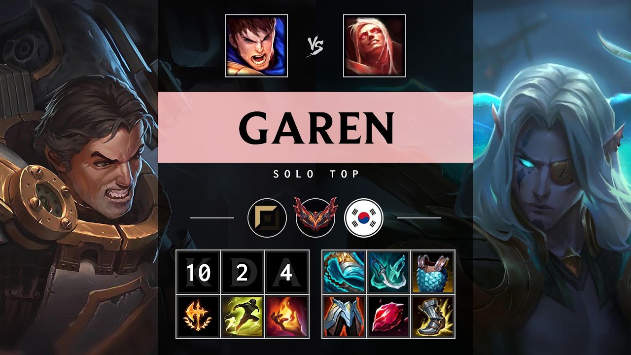 Garen Top vs Vladimir - KR Grandmaster Patch 25.S1.2 - YouTube