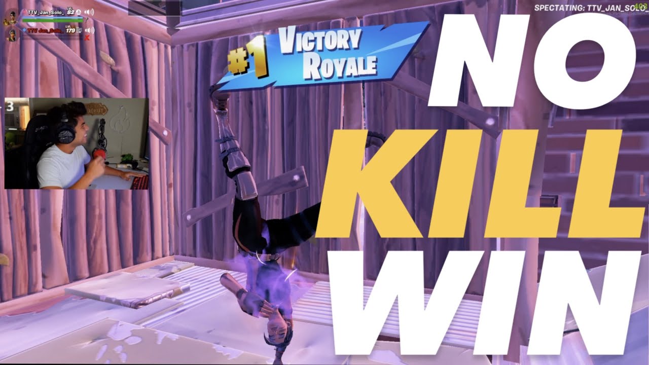 FORTNITE 0 KILL WIN - YouTube