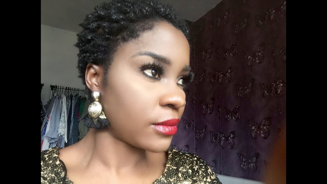 STYLING MY TWA NATURAL HAIR WITH THE SPONGE - YouTube
